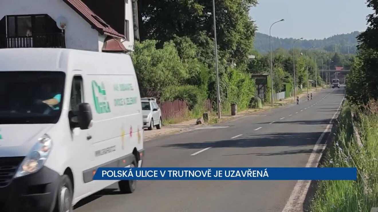 Polská ulice v Trutnově je uzavřená | Východní Čechy | Dopravniinfo.TV ...
