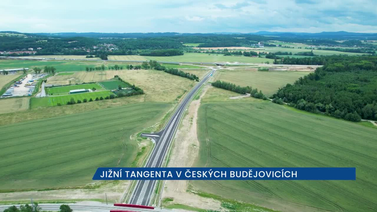 Jižní tangenta na Českobudějovicku je v provozu, odvede veškerý tranzit ...